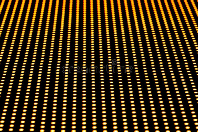 Abstract Digital Led Background with Yellow Orange Dots Stock Image ...