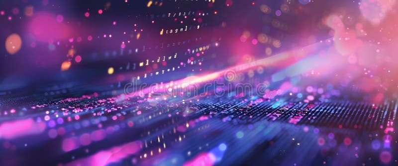 Abstract Digital LED Light Pattern in Dynamic Motion Stock Image ...