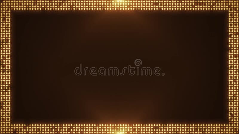 Abstract Digital Led Lights Frame Sign Animation Loop Stock Video ...