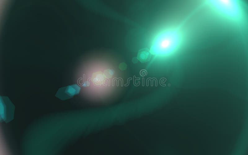 Abstract Digital Lens Flare Light Stock Illustration - Illustration of ...