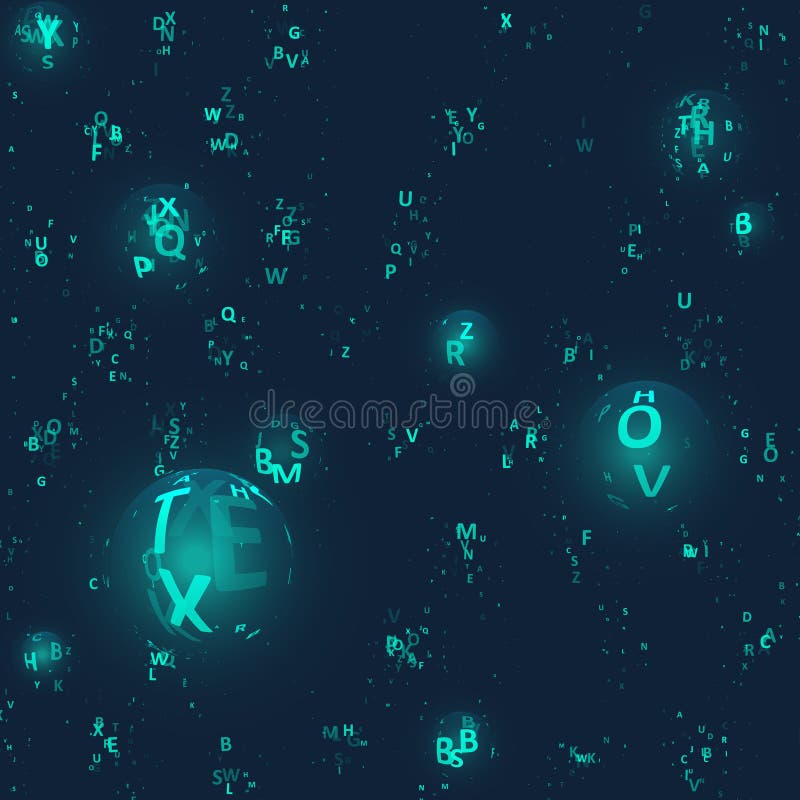 Abstract digital letters stock vector. Illustration of fantasy - 131958984