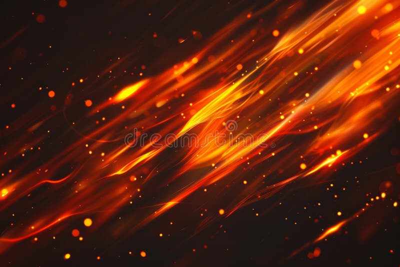 Abstract Digital Light Streaks Background, Orange, Red, Energy ...