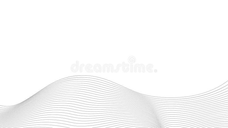 Abstract Digital Lines Wave Background Stock Illustration ...