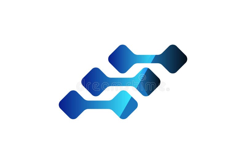 Abstract Digital Logo Designs Inspiration Isolated on White Background ...