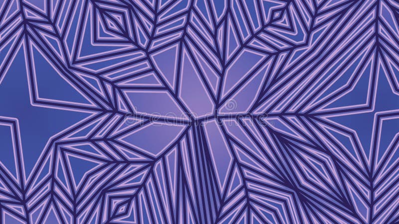 Abstract Digital Loop Animation Of Fractal Symmetric Pattern 3d