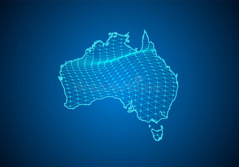 Modern of Australia Map Connections Network Design, Best Internet ...