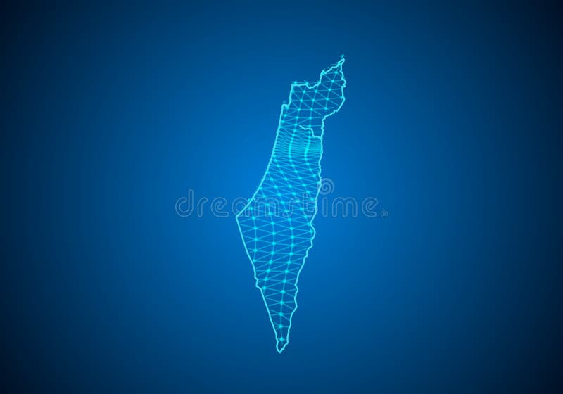 Israel Map Shape Outline Blue Stock Illustrations – 201 Israel Map ...