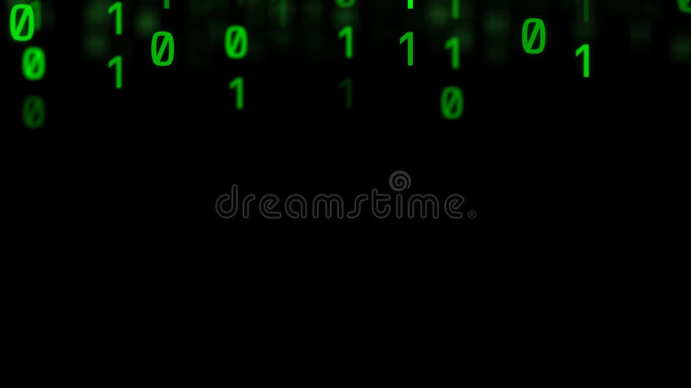 Abstract of Digital Matrix Green Code Stock Illustration - Illustration ...