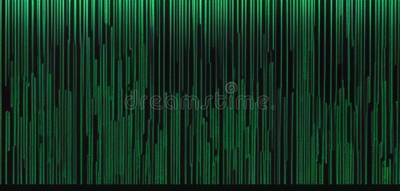 Abstract Digital Matrix Green Lines on Dark Background Stock Photo ...