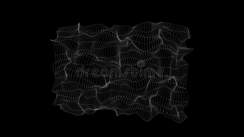 Abstract Digital Mesh Shape Fx Background Loop Stock Footage - Video of ...