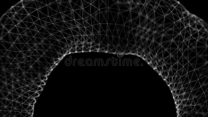 Abstract Digital Mesh Shape Fx Background Loop Stock Video - Video of ...