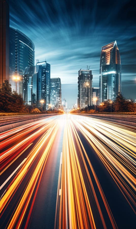 Abstract Digital Modern City with Infrastructure and Digitalizatio ...