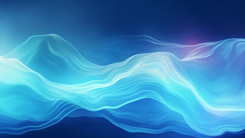 Abstract Digital Motion Background Blue Waves in Action Slowly ...