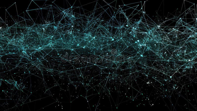 Abstract Digital Network Background with Data Connectivity and ...