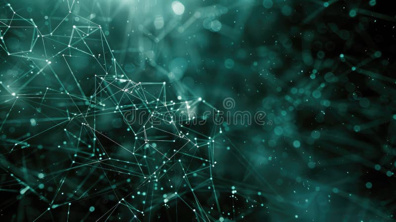 Abstract Digital Network Background with Data Connectivity and ...