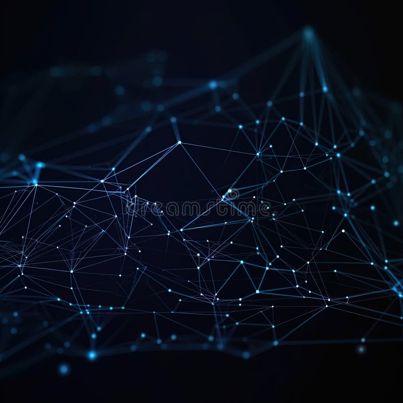 Abstract Digital Network Connection Background. Big Data Background ...