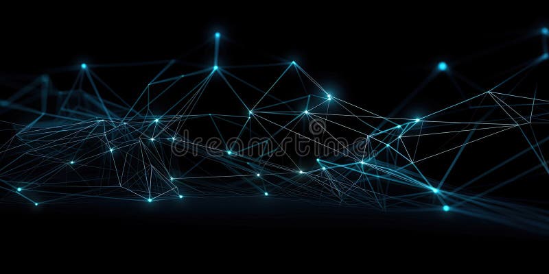 Abstract Digital Network Connection Background. Big Data Background ...