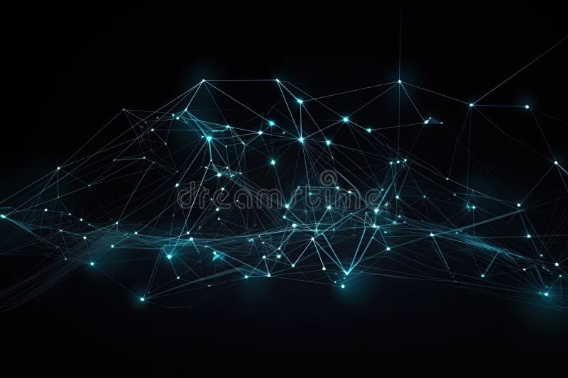 Abstract Digital Network Connection Background. Big Data Background ...