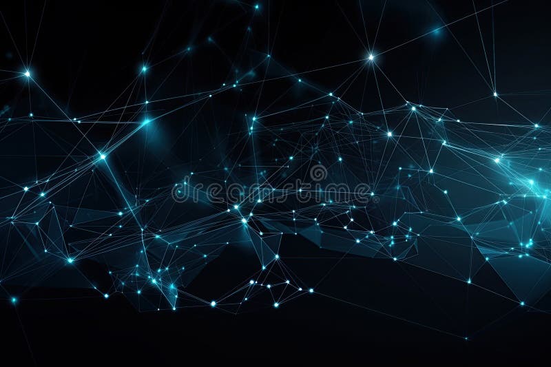 Abstract Digital Network Connection Background. Big Data Background ...