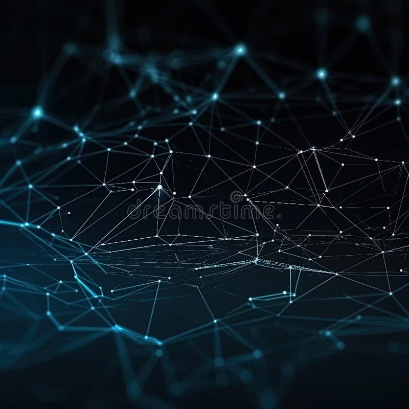 Abstract Digital Network Connection Background. Big Data Background ...