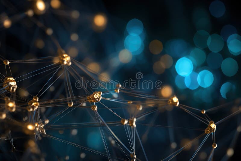 Abstract Digital Network Connection Background. Big Data Background ...