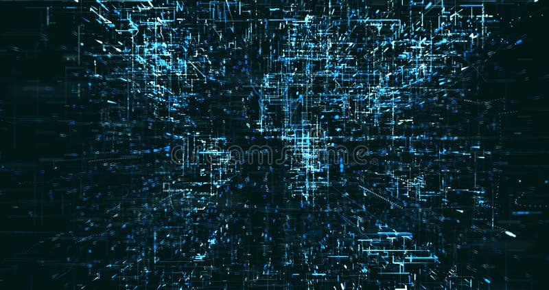 Abstract Digital Network Data Background, 3D Rendering Stock ...