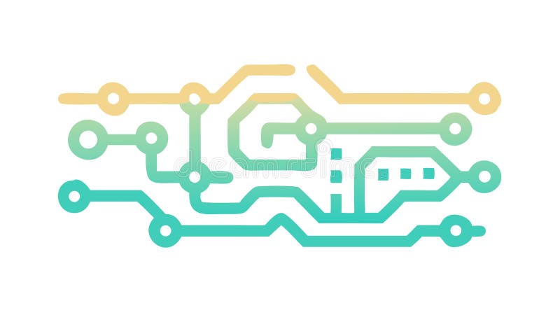 Abstract Digital Network Data Connections Icon, Vector Design Generative AI Stock Vector ...