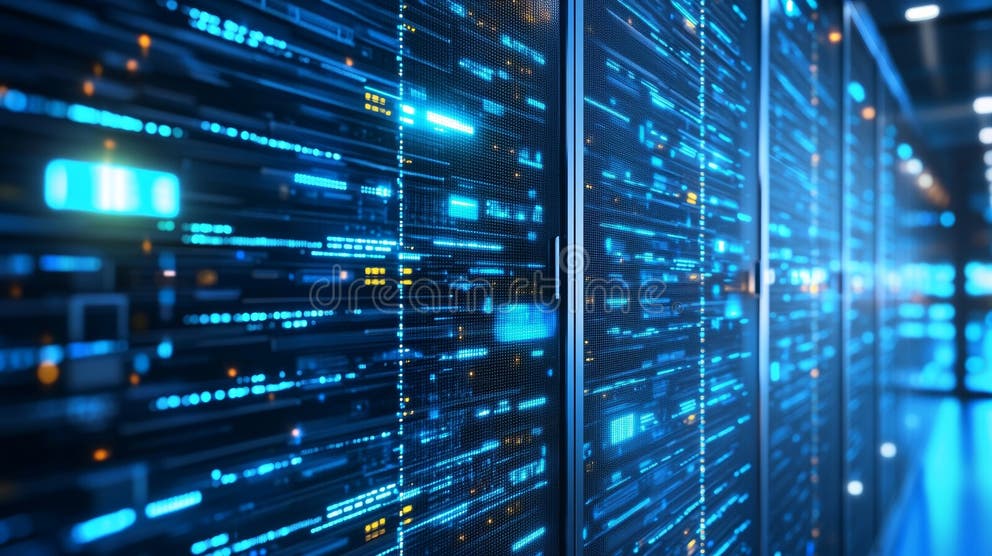 Abstract Digital Network Data Flow Across a Complex Infrastructure ...