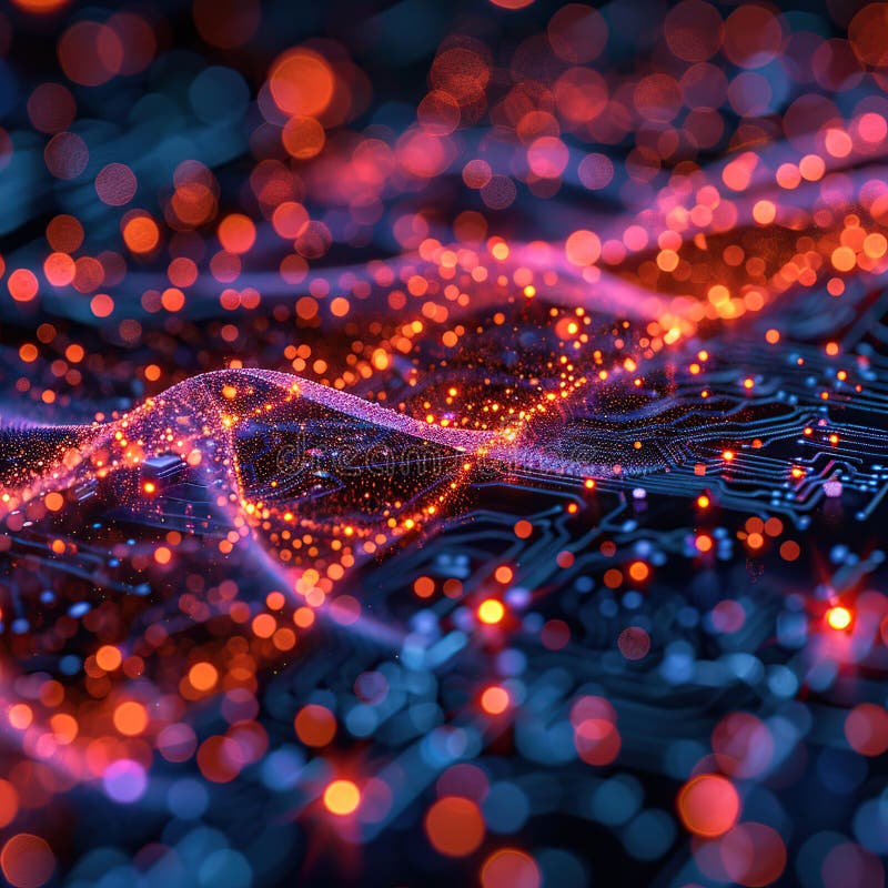 Abstract Digital Network stock illustration. Illustration of internet ...