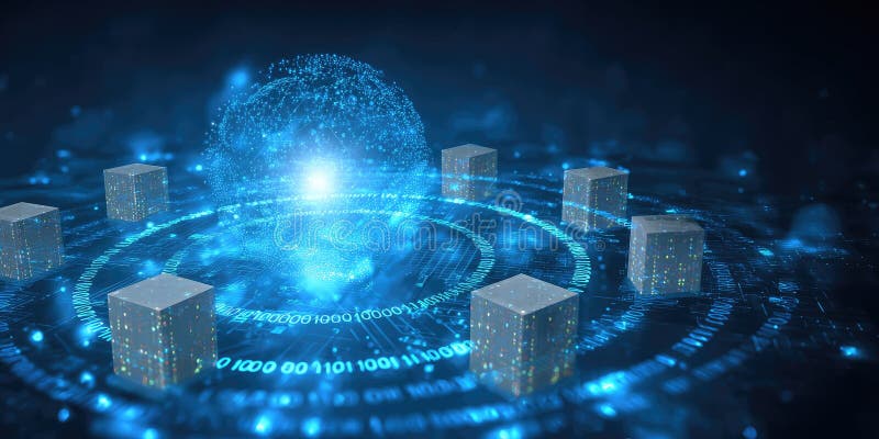 Global Data Network stock illustration. Illustration of transmission ...