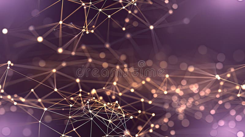 An Abstract Digital Network with Glowing Blue Nodes Connected by White ... An Abstract Digital Network with Glowing Blue Nodes Connected by White ...