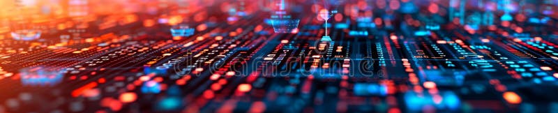 Abstract Digital Network Lines and Dots Connecting Digital ...