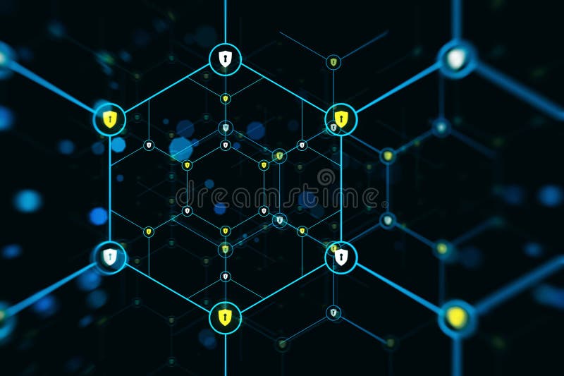 3d Cybersecurity Network Icons Stock Illustrations – 220 3d ...
