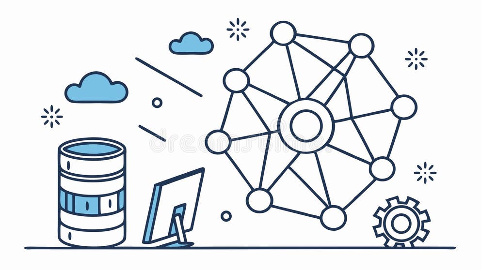 Abstract Digital Network Pattern Vector, Technology Background ...