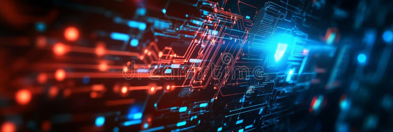 Abstract Digital Network and Technology Background a Futuristic Abstract Digital Network with ...