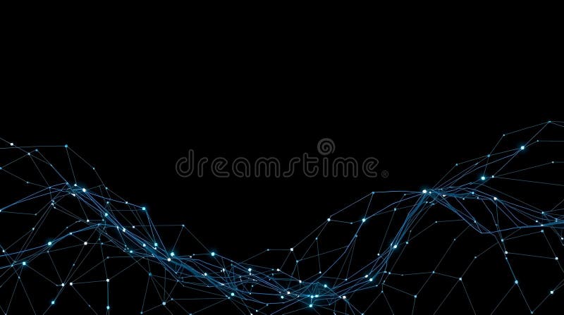 Abstract Digital Network Technology Background Stock Illustration ...