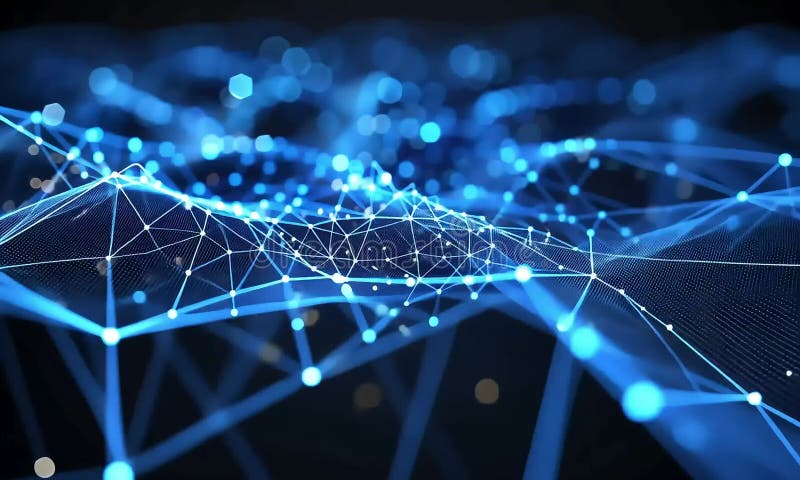 Abstract Digital Network Visualization Stock Video - Video of software ...