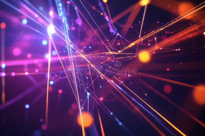 Abstract Digital Network Visualization Stock Illustration ... Abstract Digital Network Visualization Stock Illustration ...