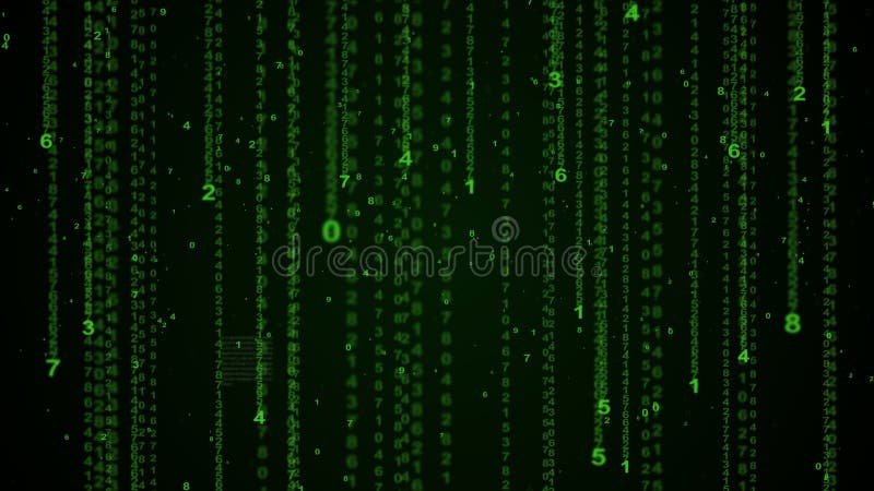 Abstract Digital Number Background Stock Illustration - Illustration of ...