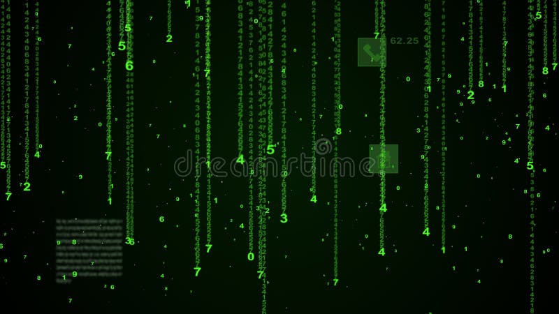 Abstract Digital Number Background Stock Illustration - Illustration of ...