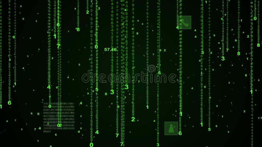 Abstract Digital Number Background Stock Illustration - Illustration of ...