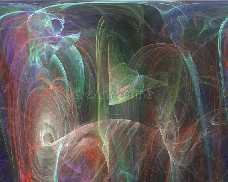 Abstract Digital Overlay Fractal Power Motion Pattern Modern, Surreal ...