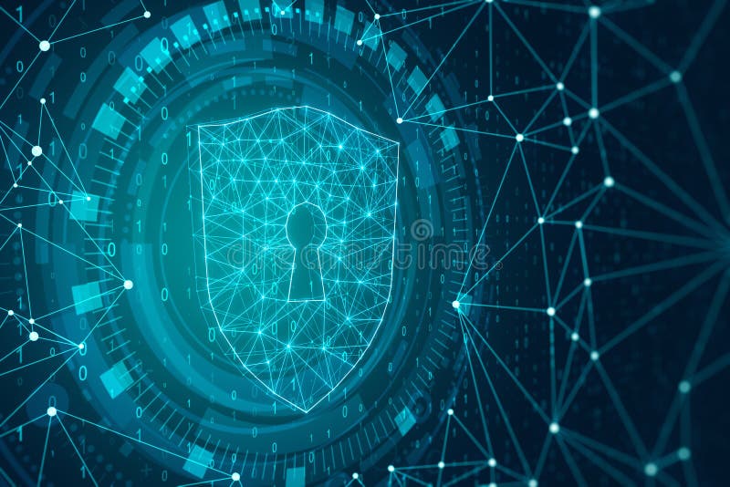 Abstract Digital Padlock Texture Stock Illustration - Illustration of ...