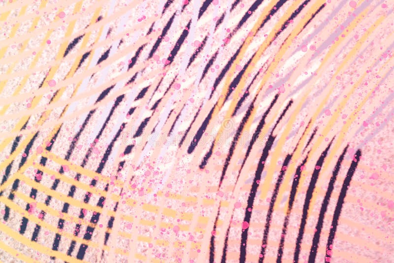 Abstract Digital Paint Pink,black and Yellow Background Stock Image ...