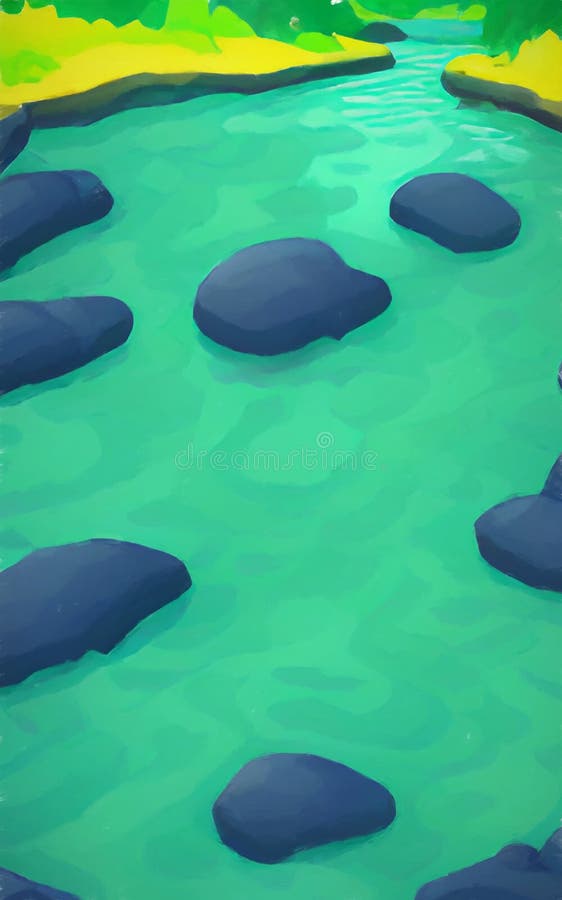 Green River during an Algae Bloom - Abstract Digital Art Stock ...