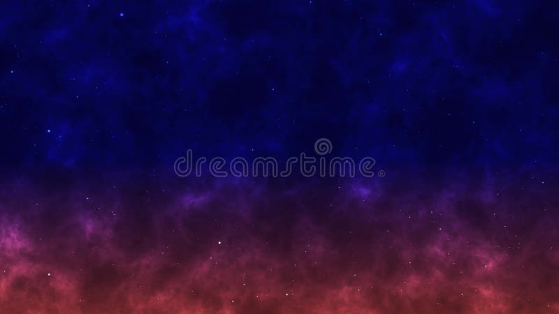 Abstract Digital Particle on Abstract Blue and Red Sky Background Stock ...