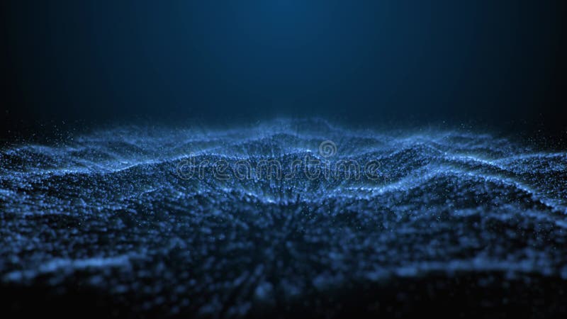 Abstract Digital Particle Wave and Light Abstract Background Stock ...