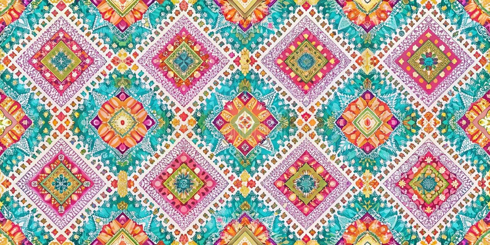 Digital Abstract Pattern for Textile Design Illustration Background ...