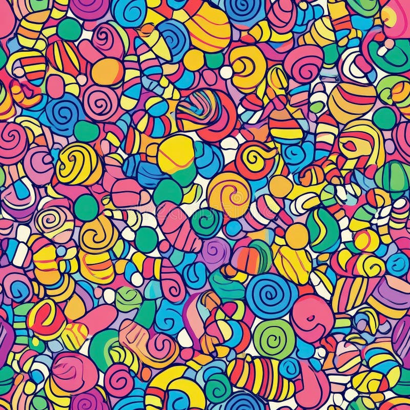 Abstract Digital Patterns with Glowing Neon Accents Stock Photo - Image ...