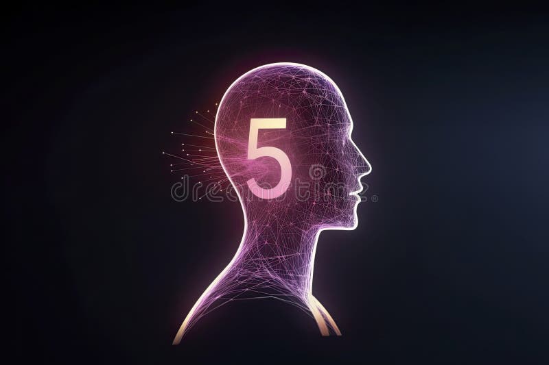 Abstract Digital People Connected with 5g Signal Stock Illustration ...